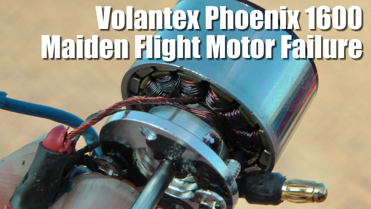 Volantex Phoenix 1600 Motor Failure & Maiden - YouTube