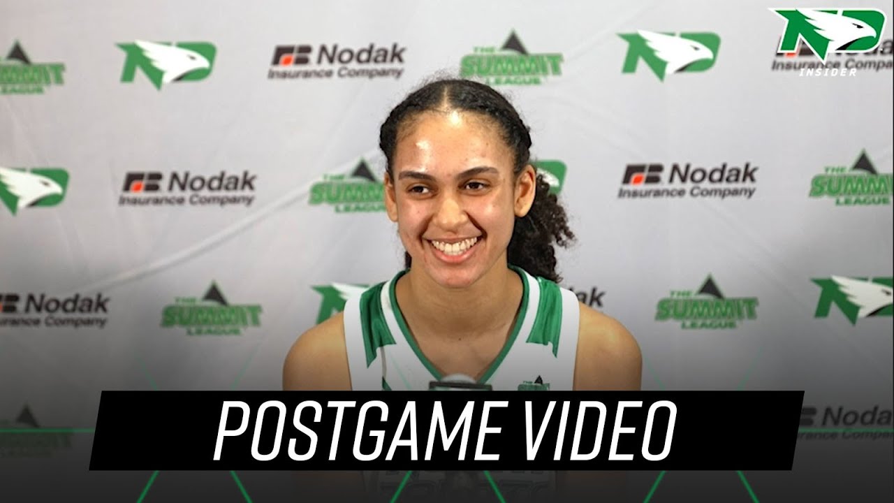 UND Women's Basketball | Kiera Pemberton Postgame Press Conference | 1. ...
