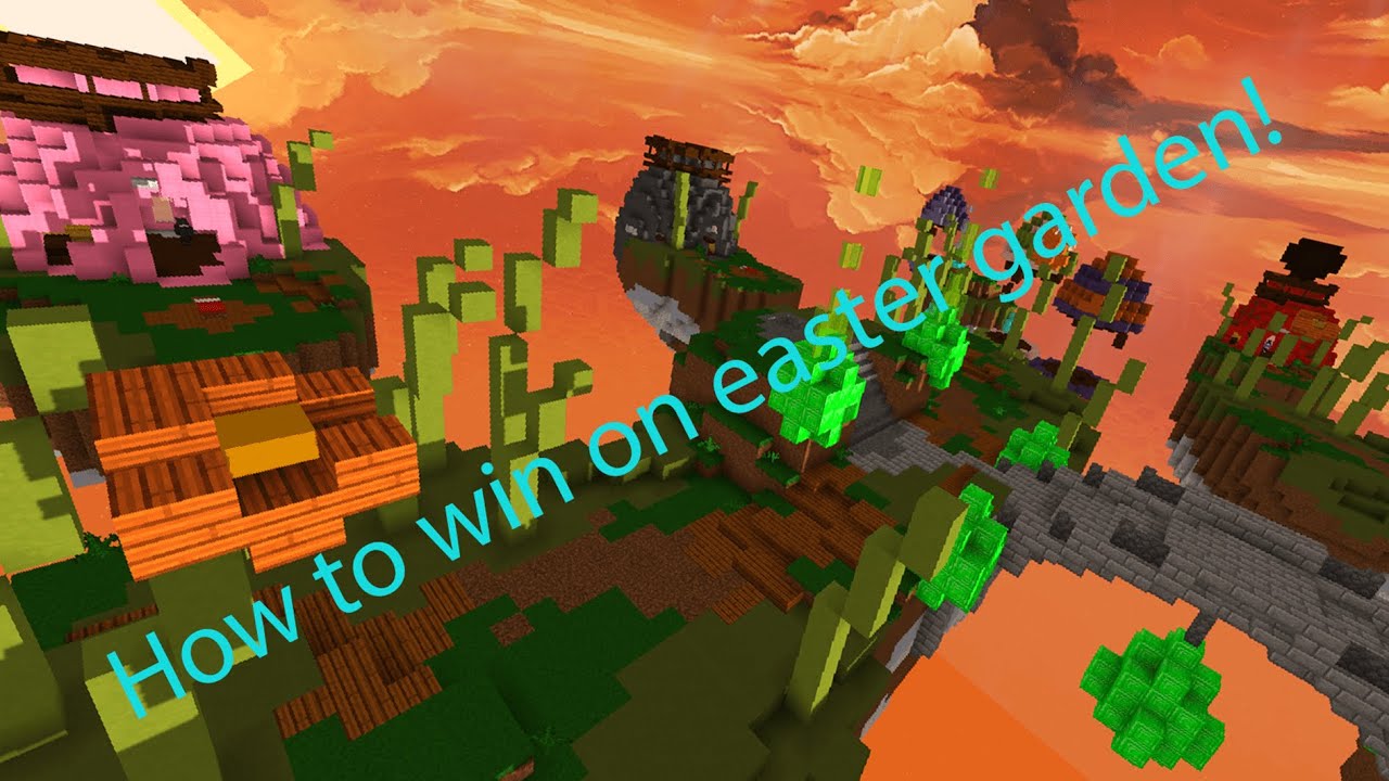 How to win bedwars (Easter garden)! (*Voice reveal*) - YouTube