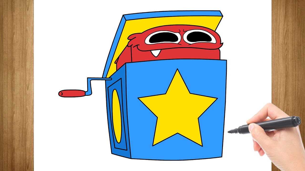 How to draw BOXY BOO / Project : Playtime (Poppy playtime) - YouTube