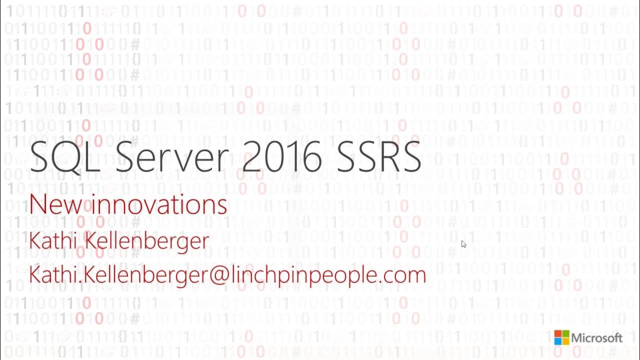 SQL Server 2016 Reporting Services - YouTube