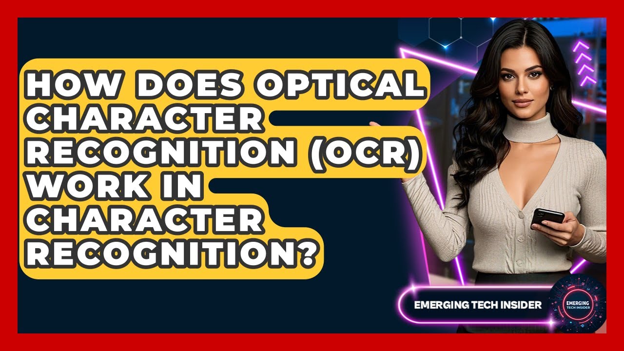 How Does Optical Character Recognition (OCR) Work In Character ...