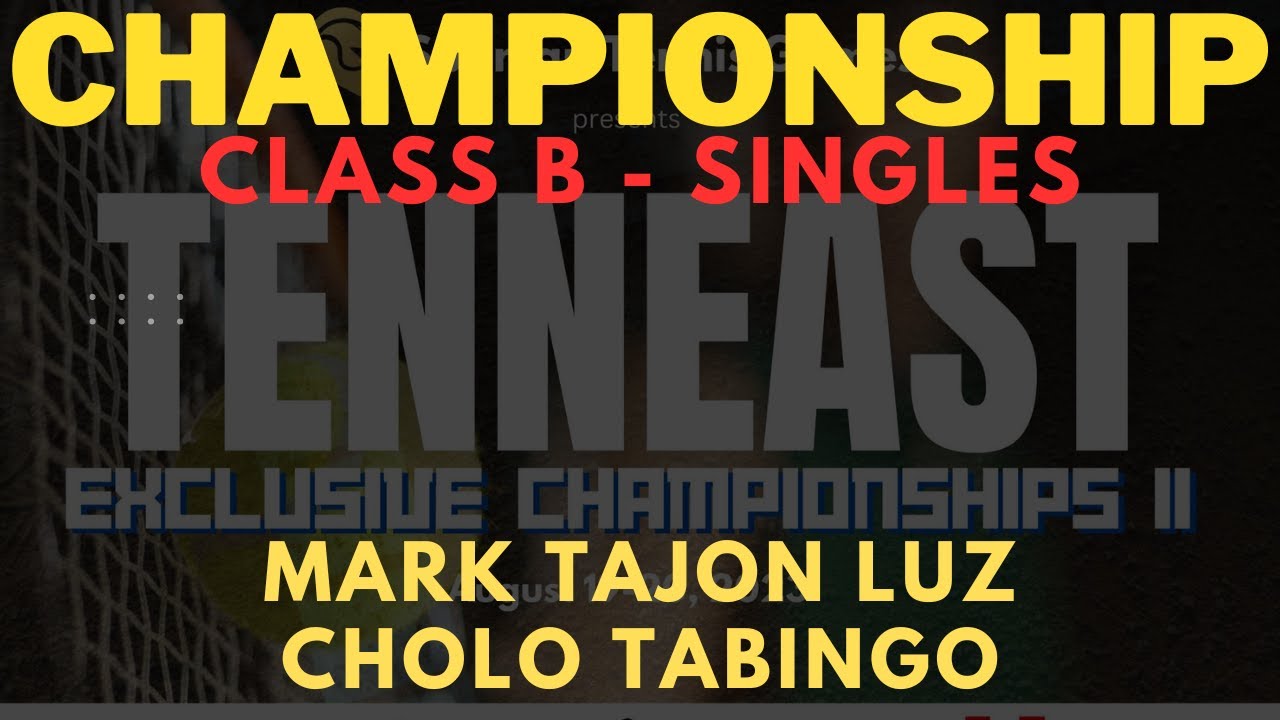[TEC II - Class B Singles] [Finals] Mark Luz vs Cholo Tabingo - YouTube