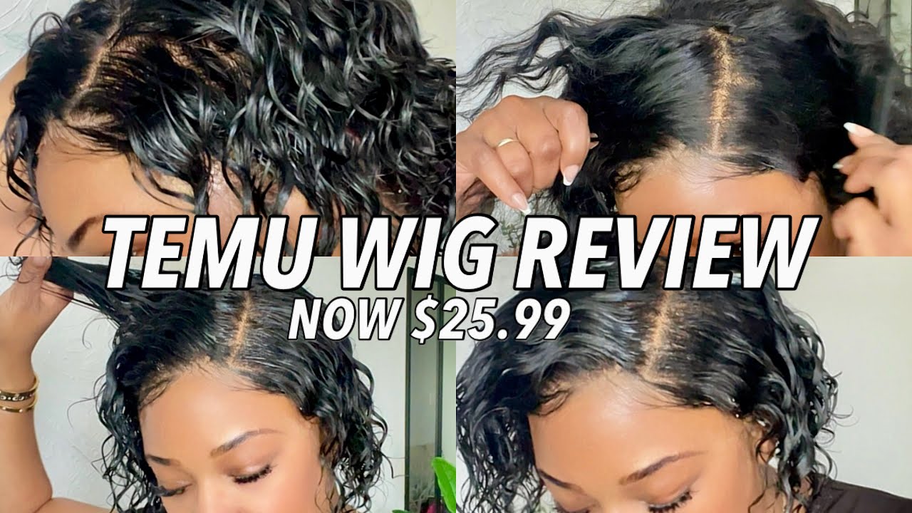 TEMU WIG REVIEW | CURLY LACE FRONT BOB HAIRSTYLES | Temu Review - YouTube