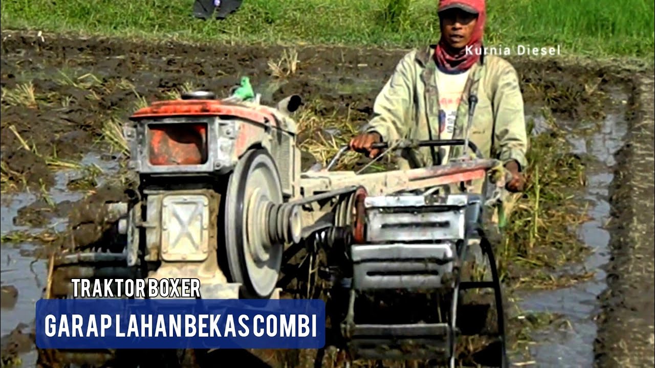 Traktor Boxer...Garap Bekas Combi - YouTube
