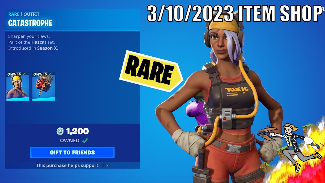 *RARE* Catastrophe Skin Returns! | Fortnite Item Shop (10/3/2023) - YouTube