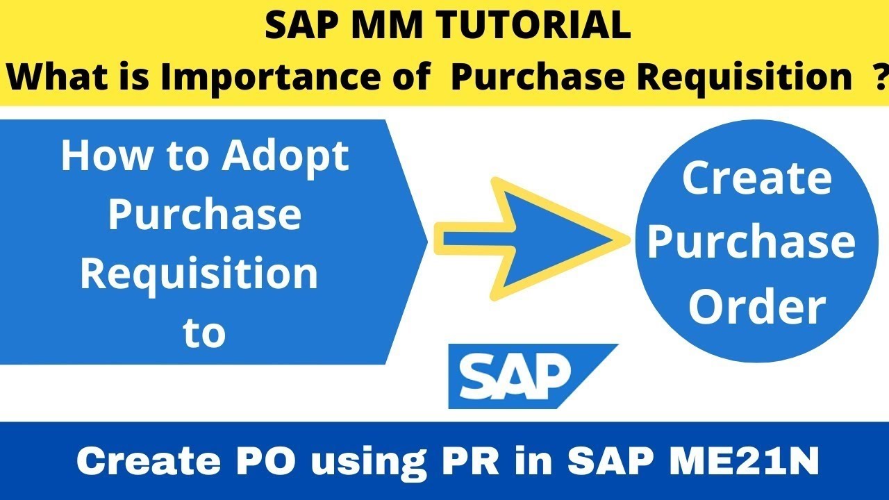 What is Purchase Requisition How to Create PO from any Purchase ...