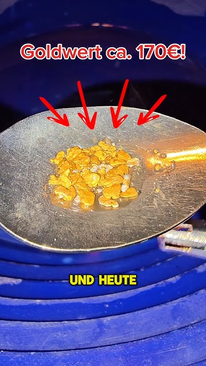 Viel Gold gefunden + Goldnugget's! Goldsuchen in Deutschland! 💪🏻😁 #goldwaschen #outdoor # ...