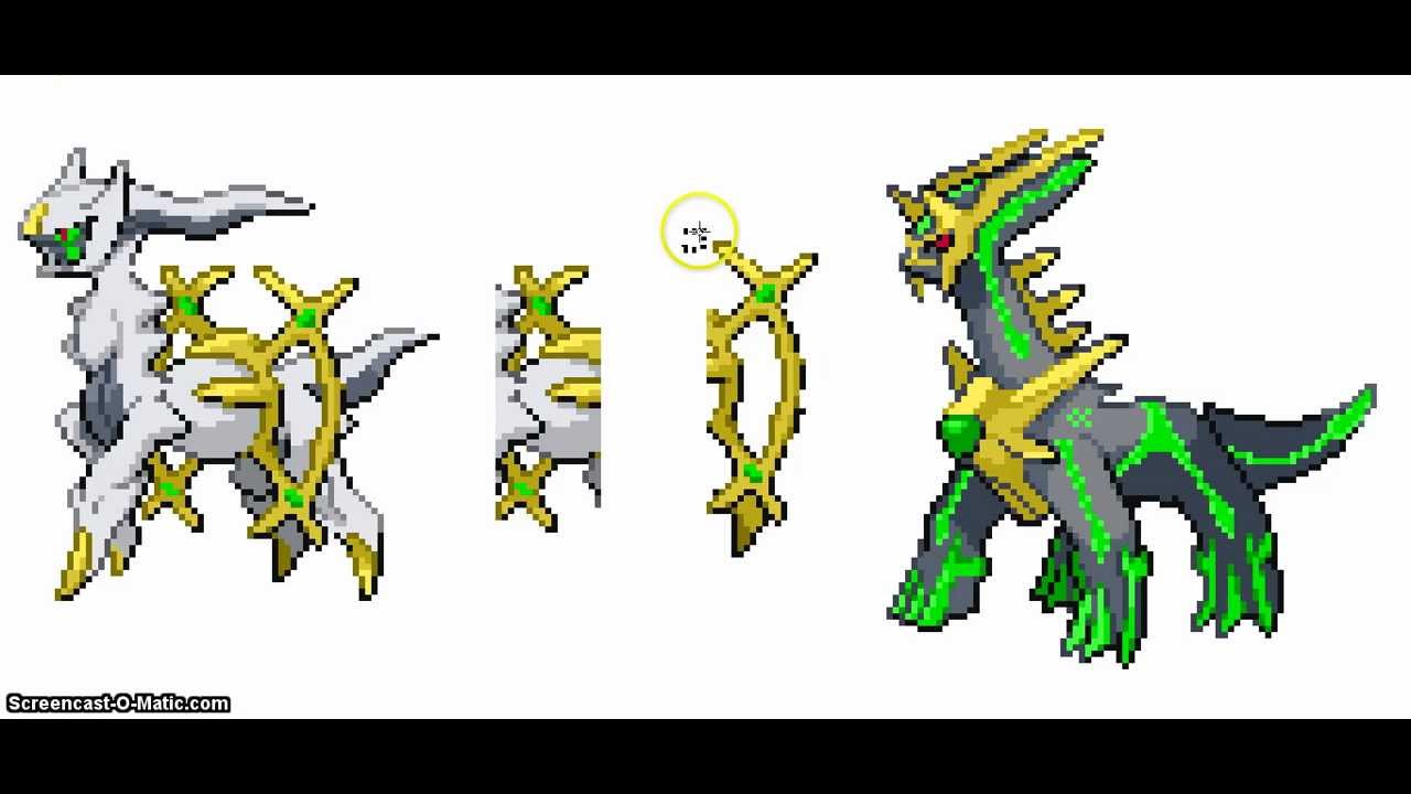 Arceus Dialga Fusion Sprite - YouTube