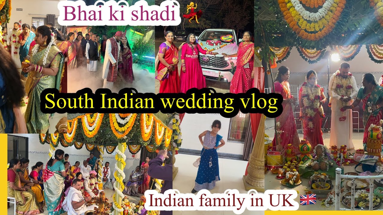 South Indian Wedding Vlog / Indian Wedding/ Indian Barat /Bhai ki Shadi ...