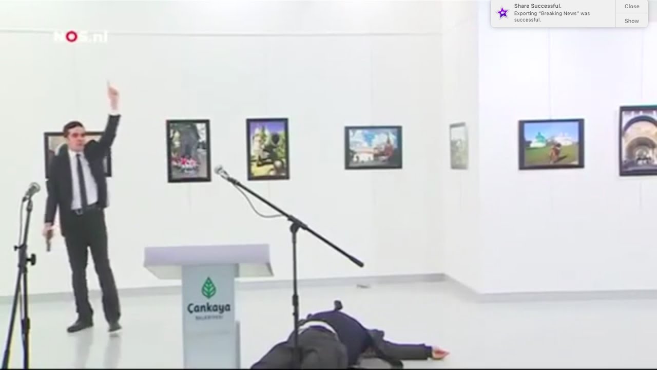 Russia’s ambassador to Turkey Andrei Karlov shot in Ankara - YouTube
