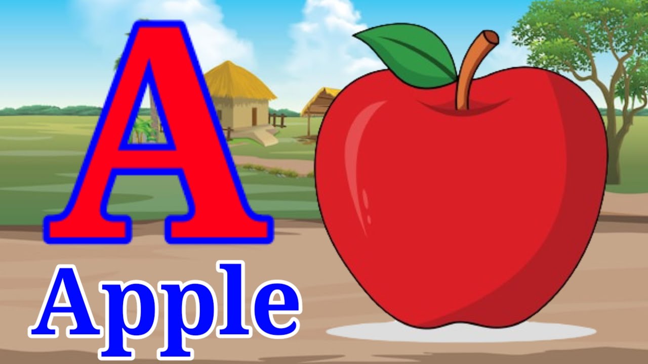 a for apple b for ball , ABCD , cartoon a for apple , apple ball cat ...