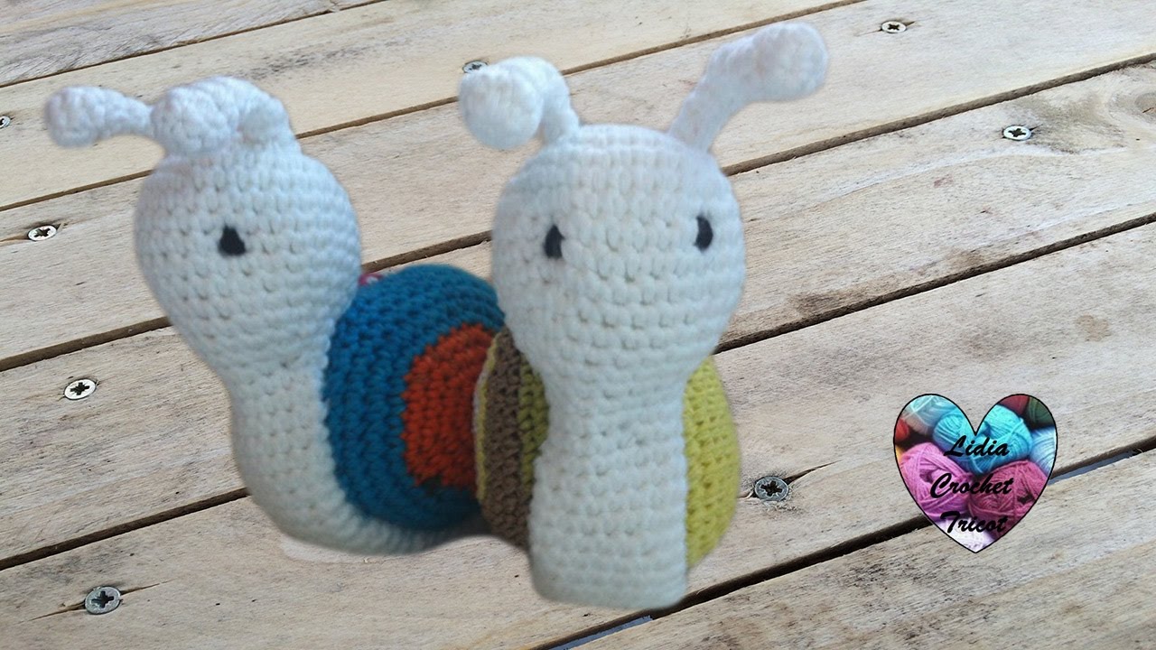 Amigurumi escargot crochet 2/2 / amigurumi caracoles crochet - YouTube