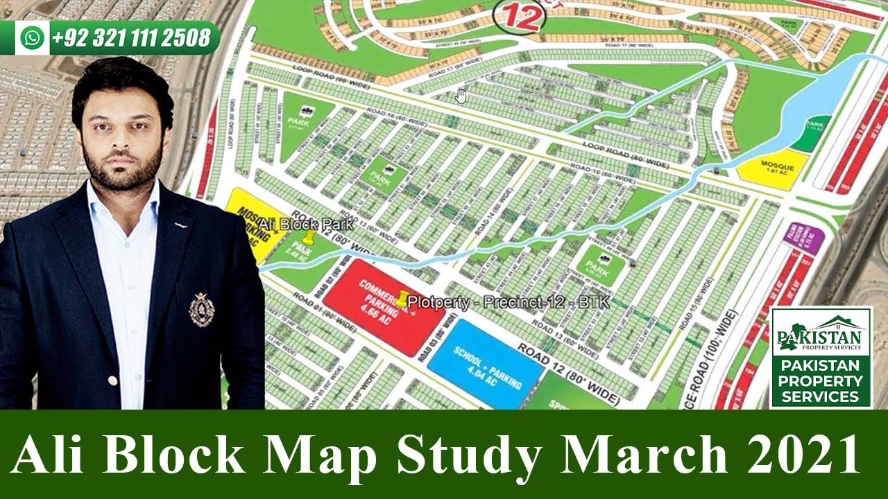 Ali Block Map Study | Current Market Prices in Precinct 12 | Bahria ...