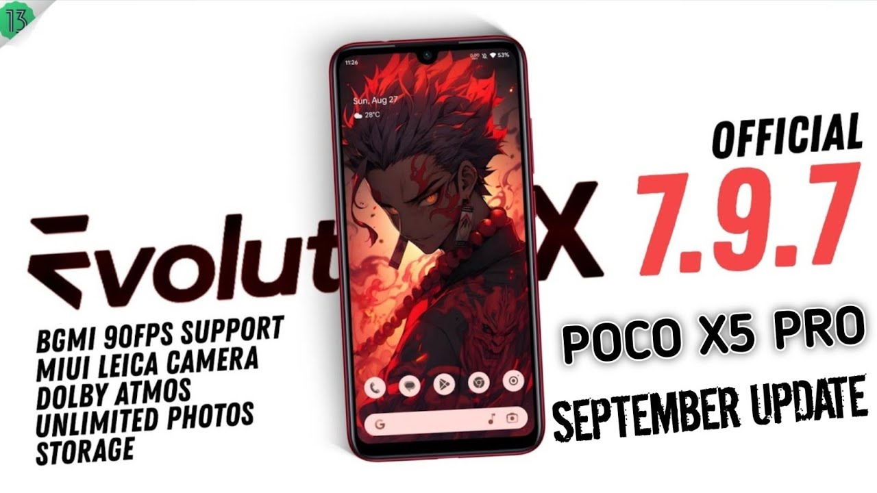 EvolutionX 7.9.7 New Update On POCO X5 PRO | Build Review! | EMPIREMODS - YouTube