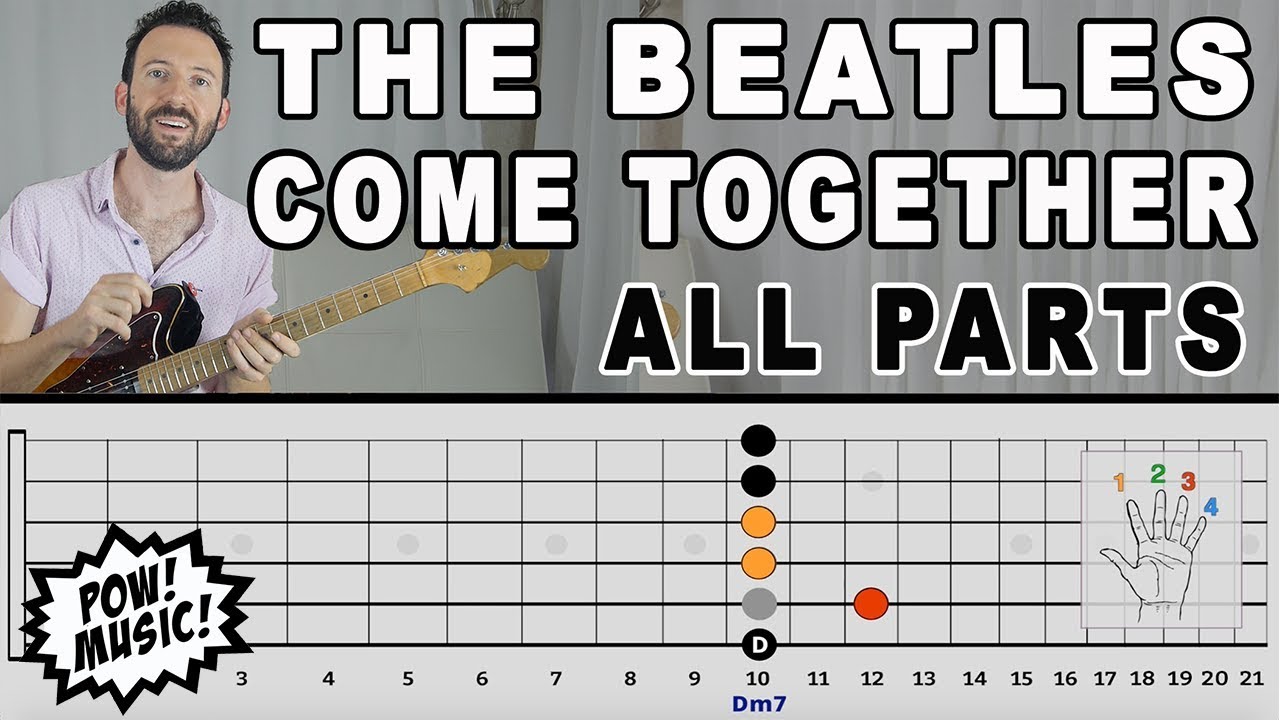 "Come Together" by The Beatles - Guitar Lesson - All Parts w/ FretLIVE ...