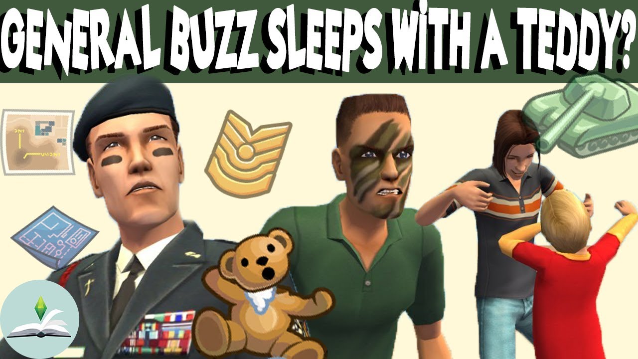 GENERAL BUZZ SLEEPS WITH A TEDDY?? | The Grunt Family | The Sims Lore ...