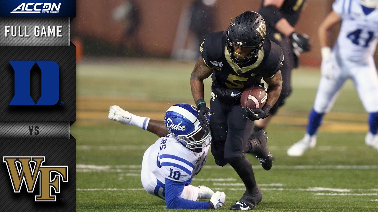 Duke vs. Wake Forest Full Game | 2019 ACC Football - YouTube