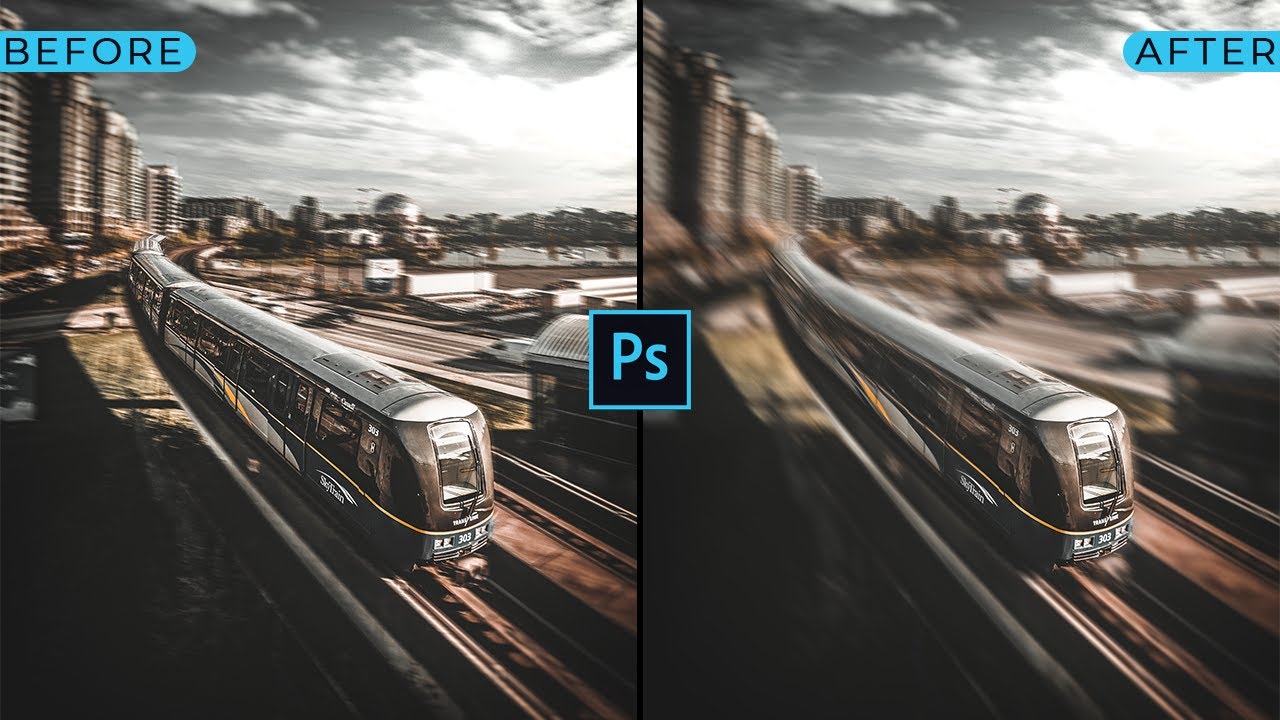 Create a Speed Effect in Photoshop - YouTube