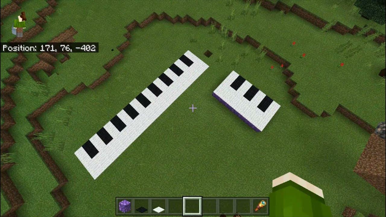 How to make the working piano in Minecraft - YouTube