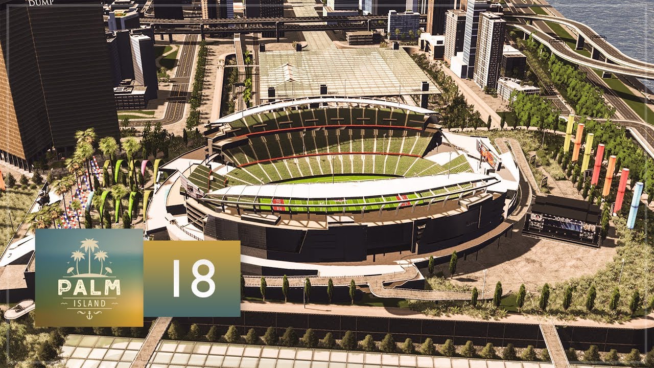 Cities Skylines: Palm Island — EP18 — Downtown Palm Island - American ...