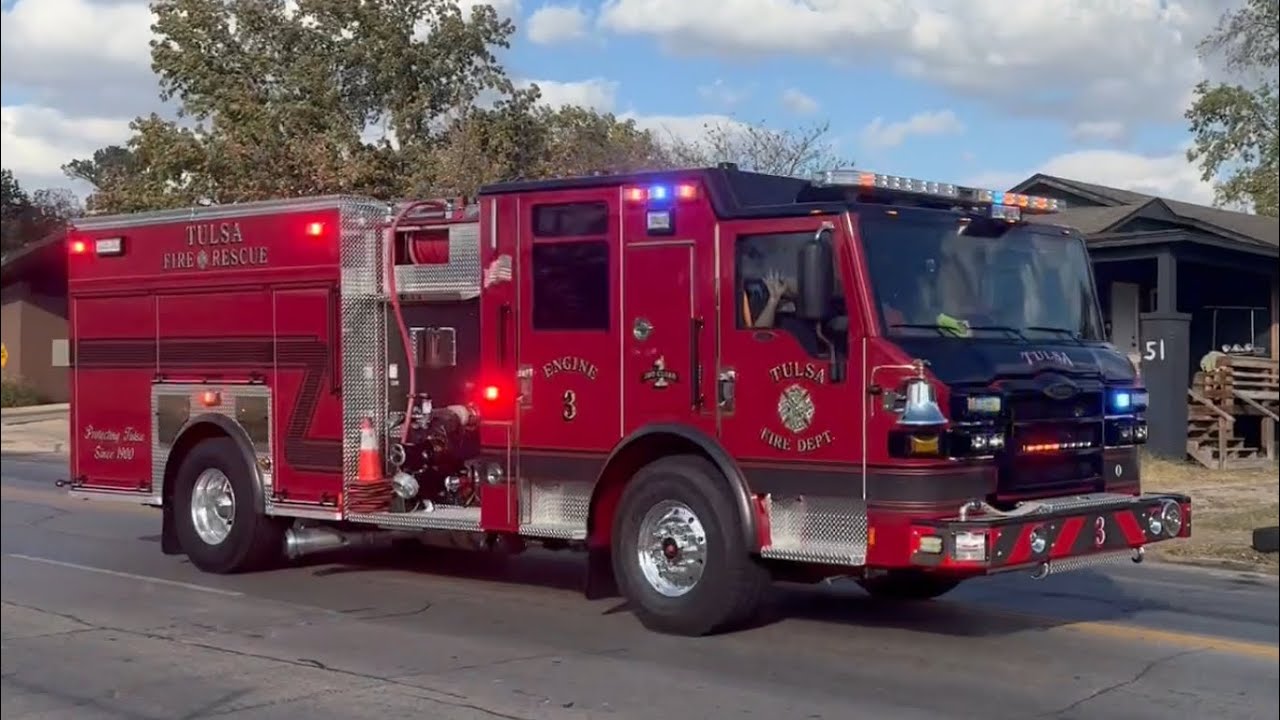 *FIRST EVER VIDEO* Tulsa Fire Department - BRAND NEW Engine 3 ...