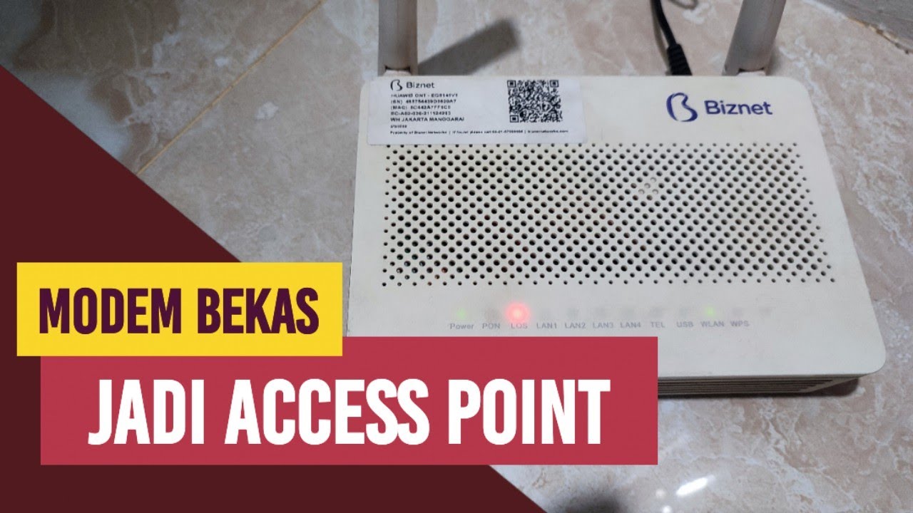 Cara Setting Modem Biznet Huawei EG8145V5 Jadi Access Point 🔧 Wifi ...