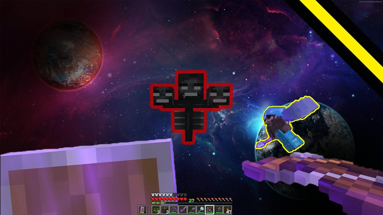 We took the Wither boss to SPACE!!! | Minecraft funny moments - YouTube