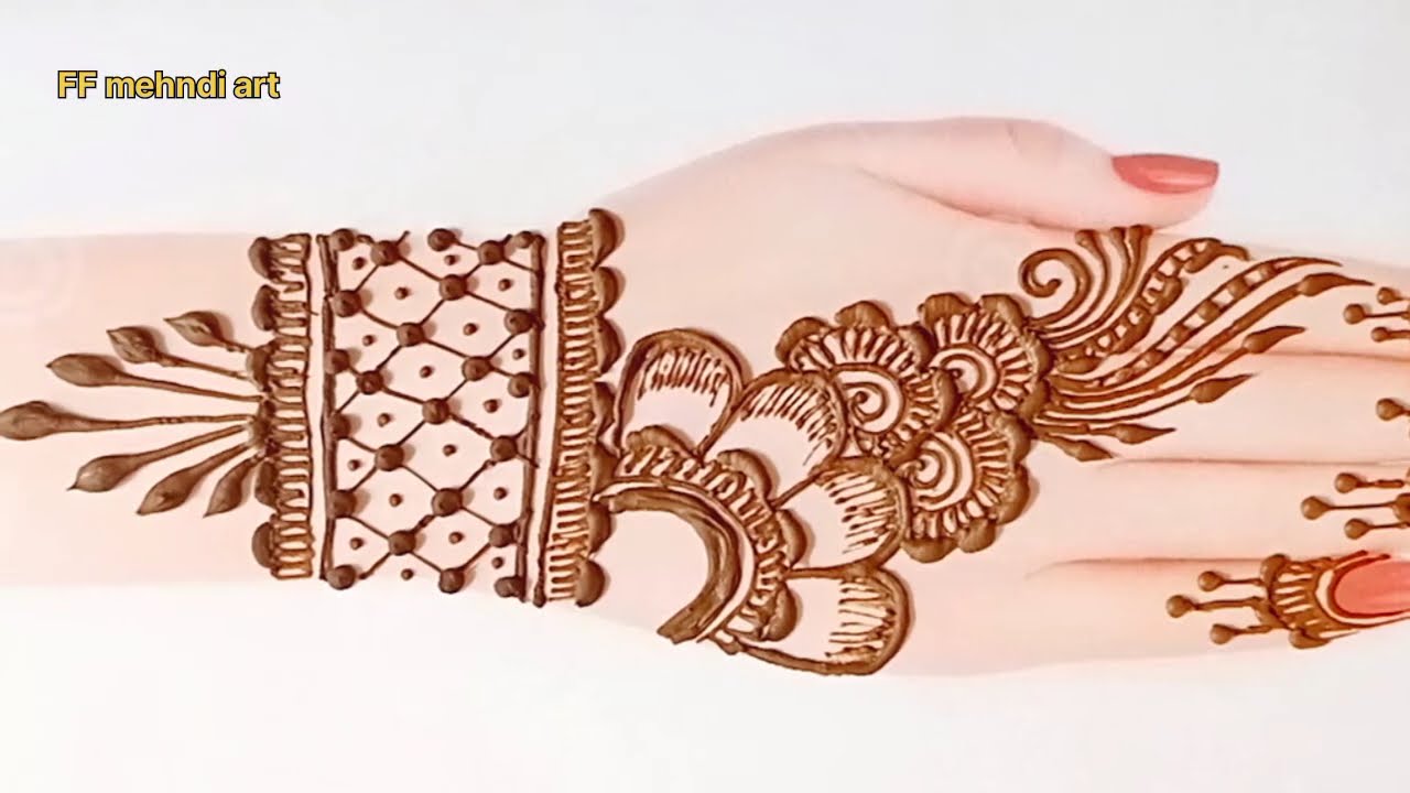 Backhand mehndi design Simple Arabic|Arabic mehndi design| mehdi new ...