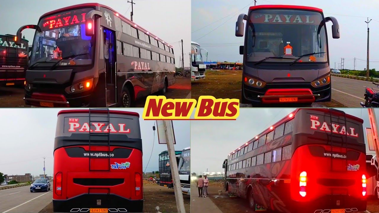New Bus || New Payal Travels || Best Bus Service || Jamnagar To Baroda (vadodara) - YouTube