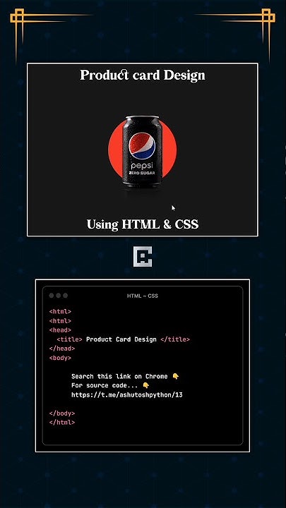 Pepsi Product Card Design using CSS #shorts #cssanimation #viral - YouTube