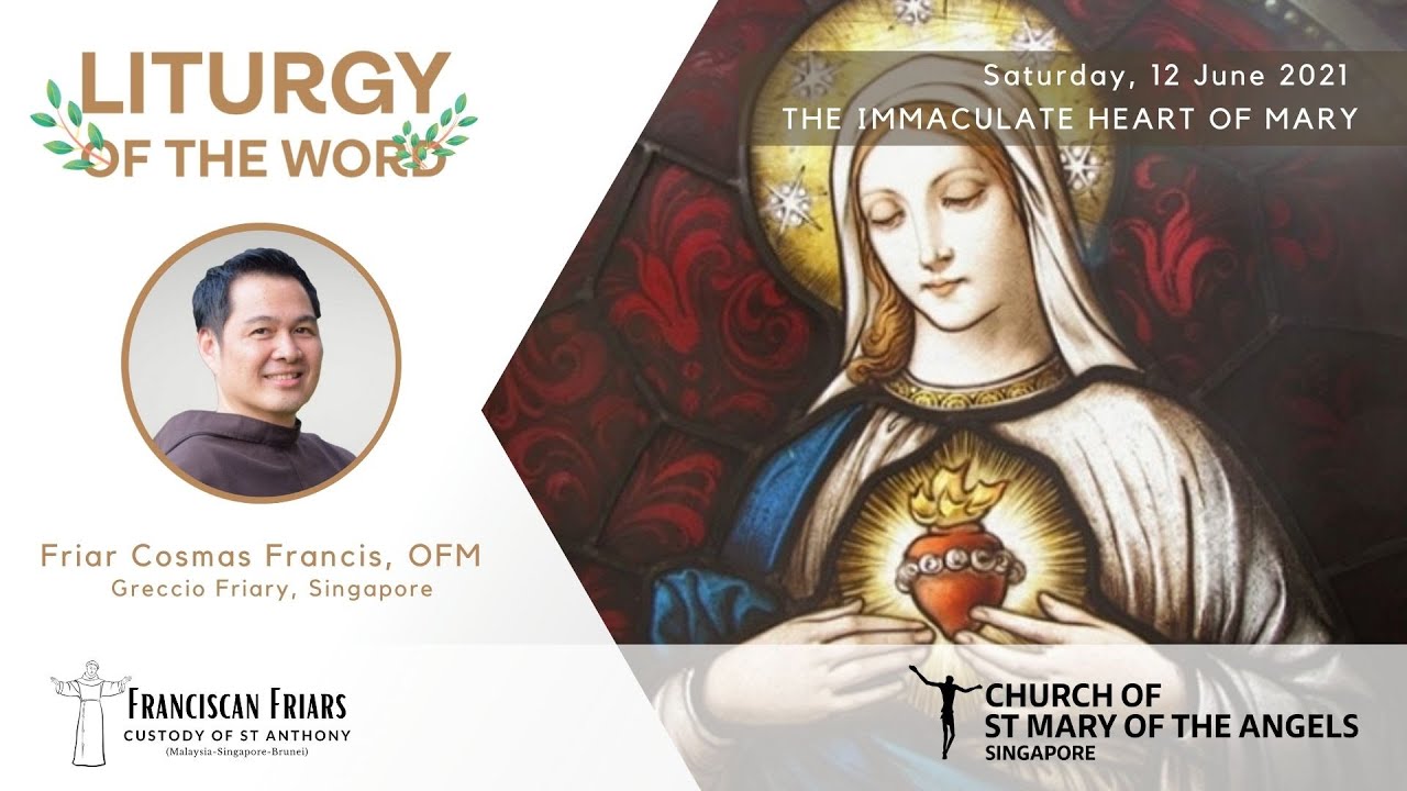Liturgy of the Word - The Immaculate Heart of Mary - 12 June 2021 - YouTube