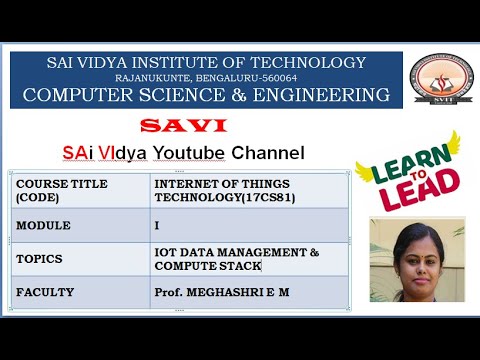 IOT Data Management & Compute Stack - YouTube