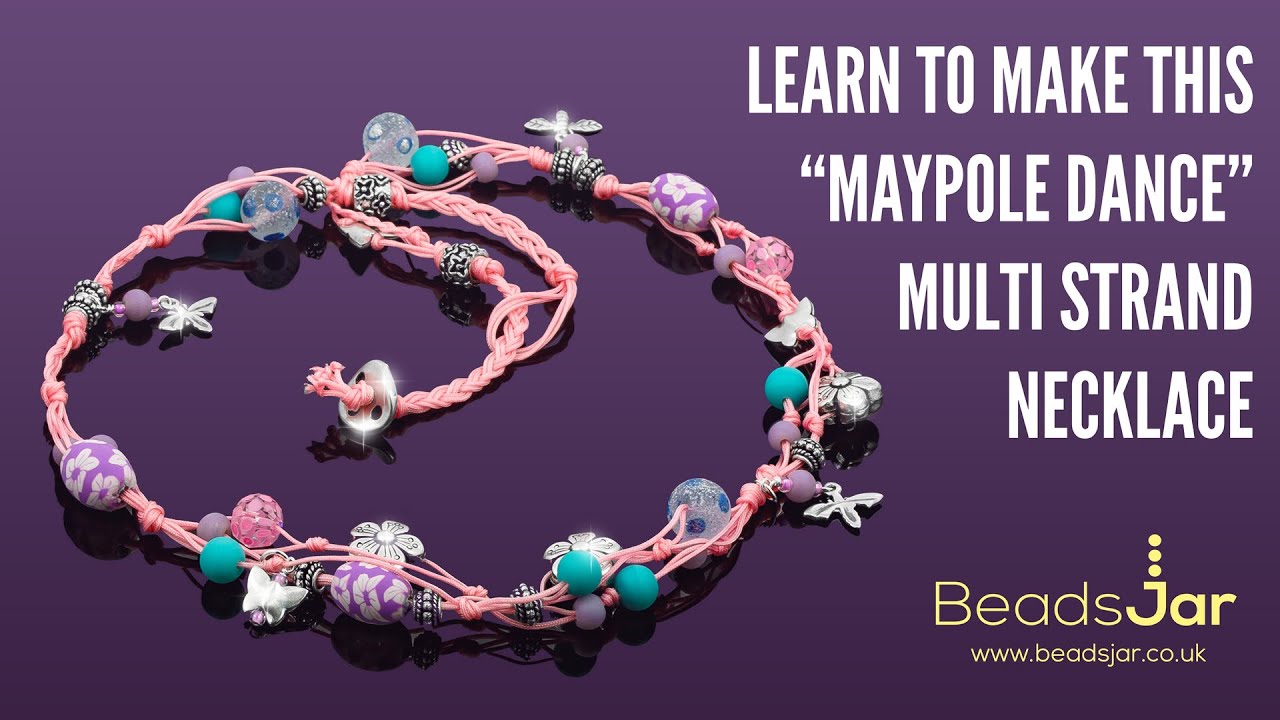 Learn how to make this Maypole Dance multi-strand necklace! - YouTube