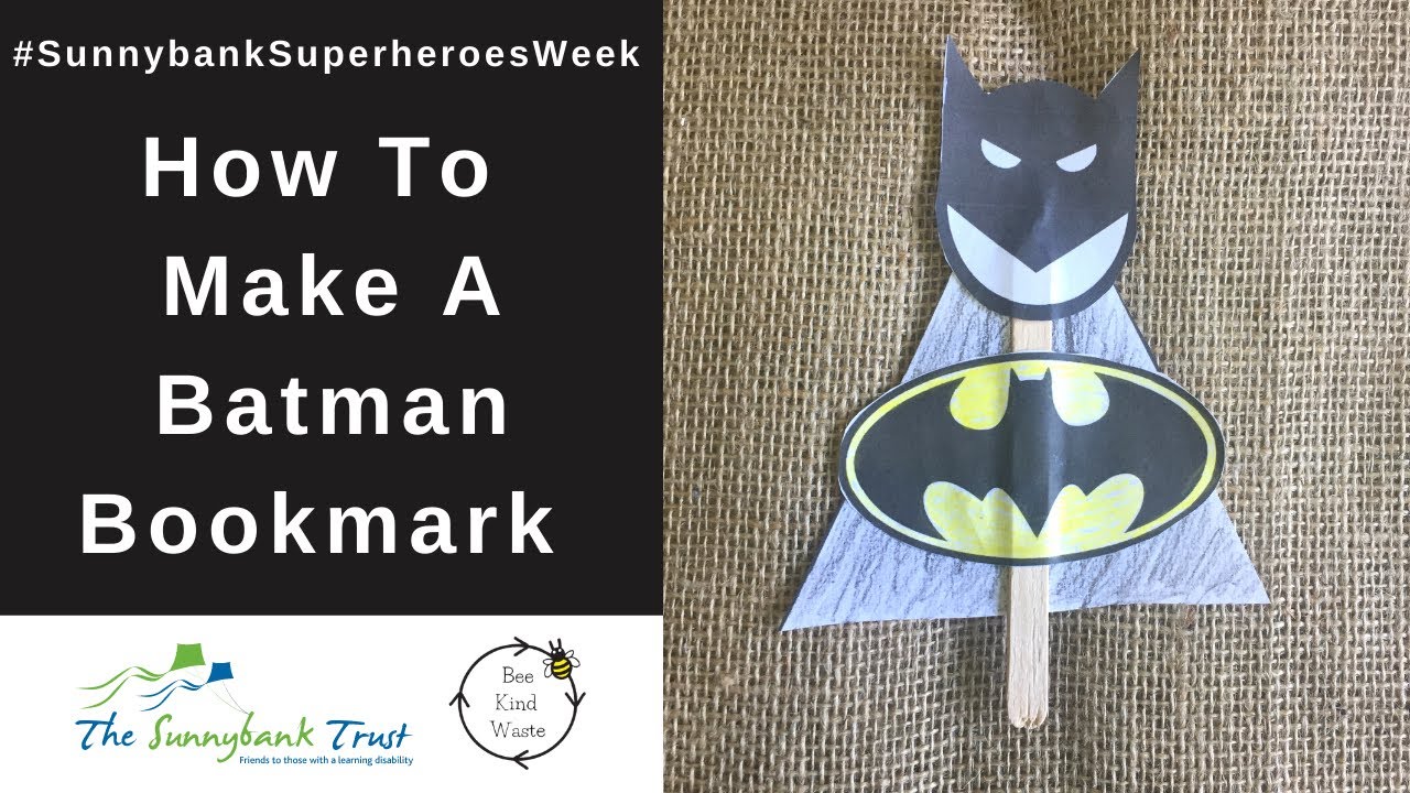 How To Make A Batman Bookmark - YouTube
