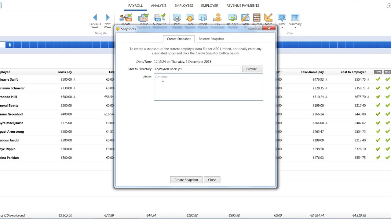 Backing up your Payroll - YouTube