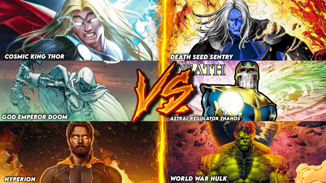 Cosmic King Thor vs Death Seed Sentry , God Doom vs Astral Regulator ...