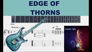 #EDGE OF THORNS#SAVATAGE#|Guitar Tab| TUTORIAL#Mastertabs# ...
