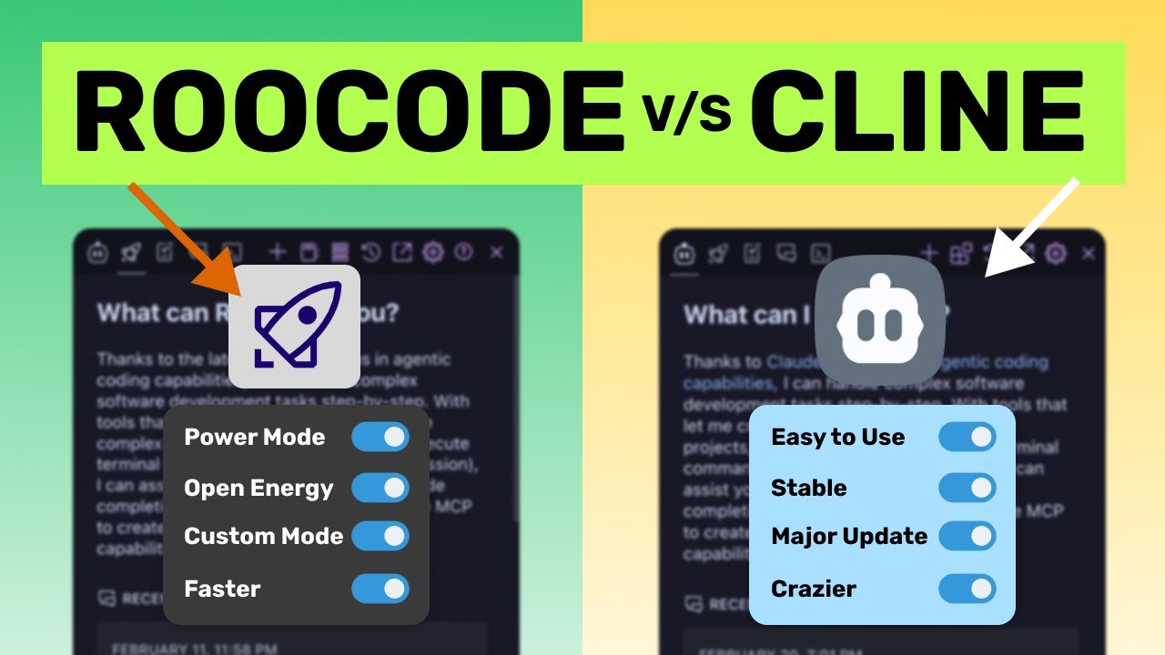 RooCode V/S Cline : Which is BETTER AT AI CODING & DIFFERENCES! - YouTube