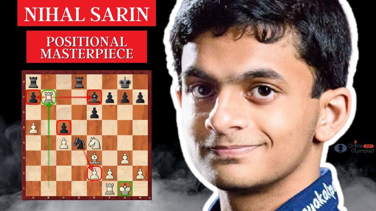 Nihal Sarin's Positional Masterpiece | Rook on the seventh Rank ...