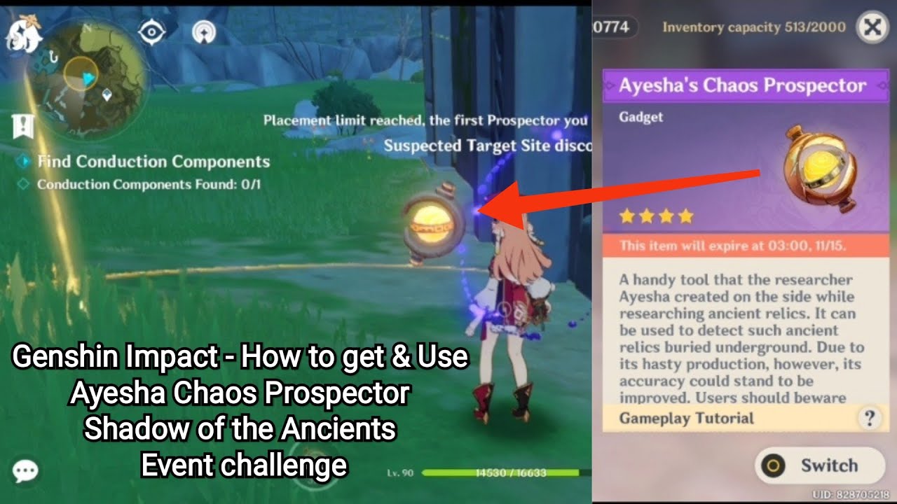 Genshin Impact - How to get & Use Ayesha's Chaos Prospector (Shadow of ...