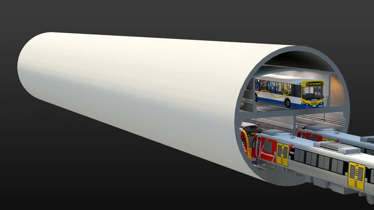 Video tour of the Brisbane Underground Bus and Train project - YouTube