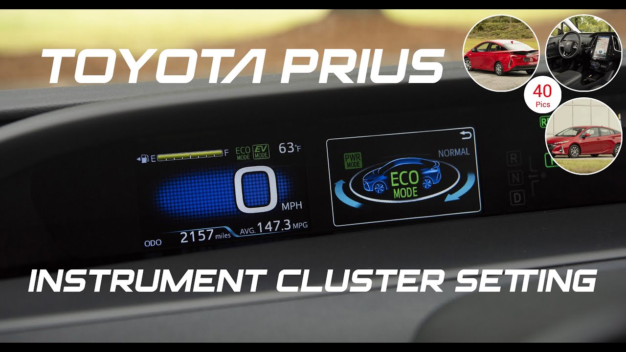 The High-Tech Instrument Cluster or Dashboard of the Toyota Prius ...