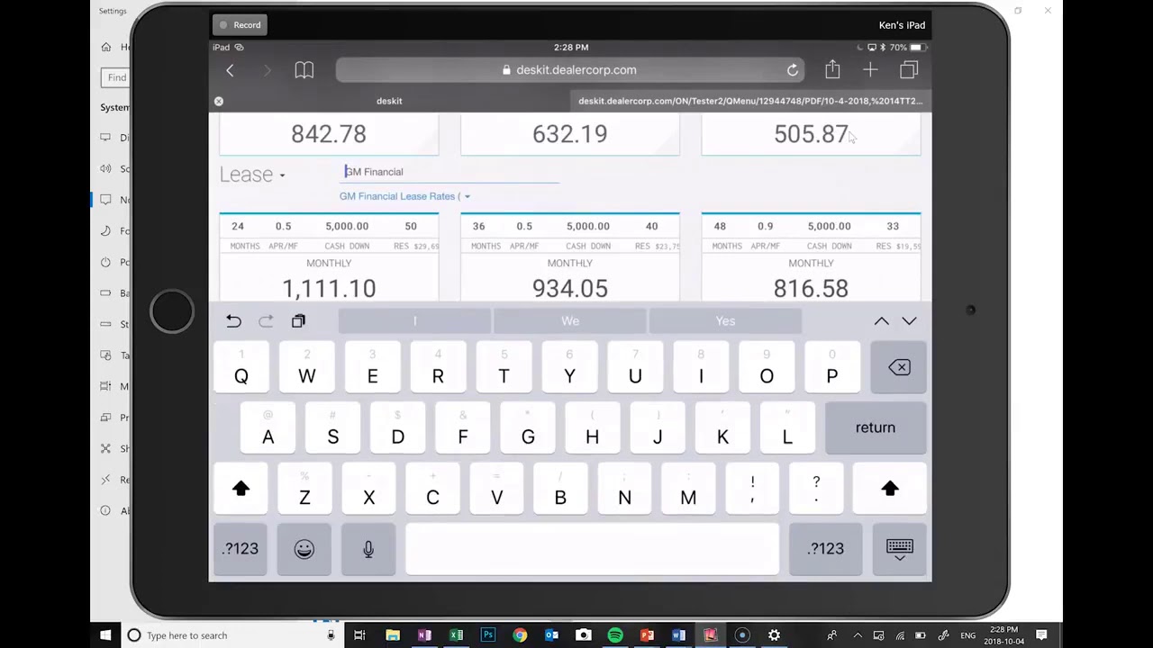 deskit Desking a Deal on a Tablet From Start to Finish - YouTube