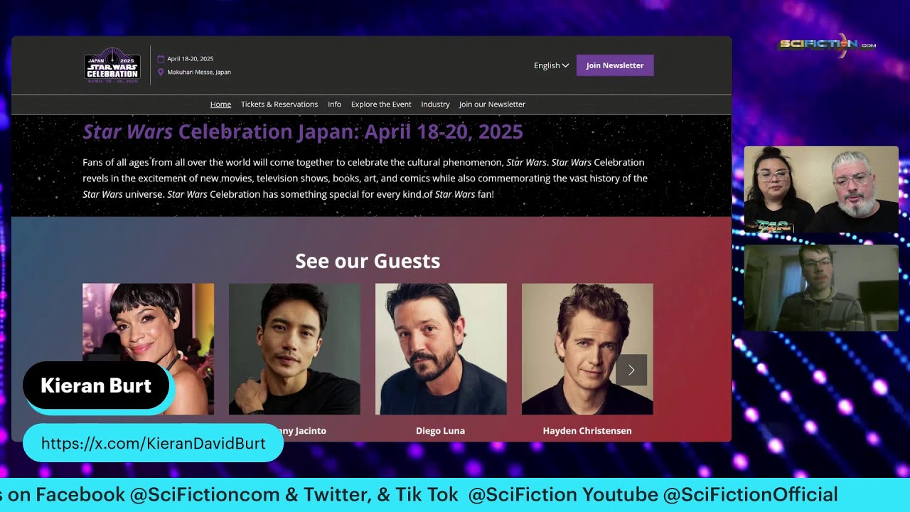 SciFiction Broadcast / Pre-Star Wars Celebration Discussion with Kieran Burt - YouTube