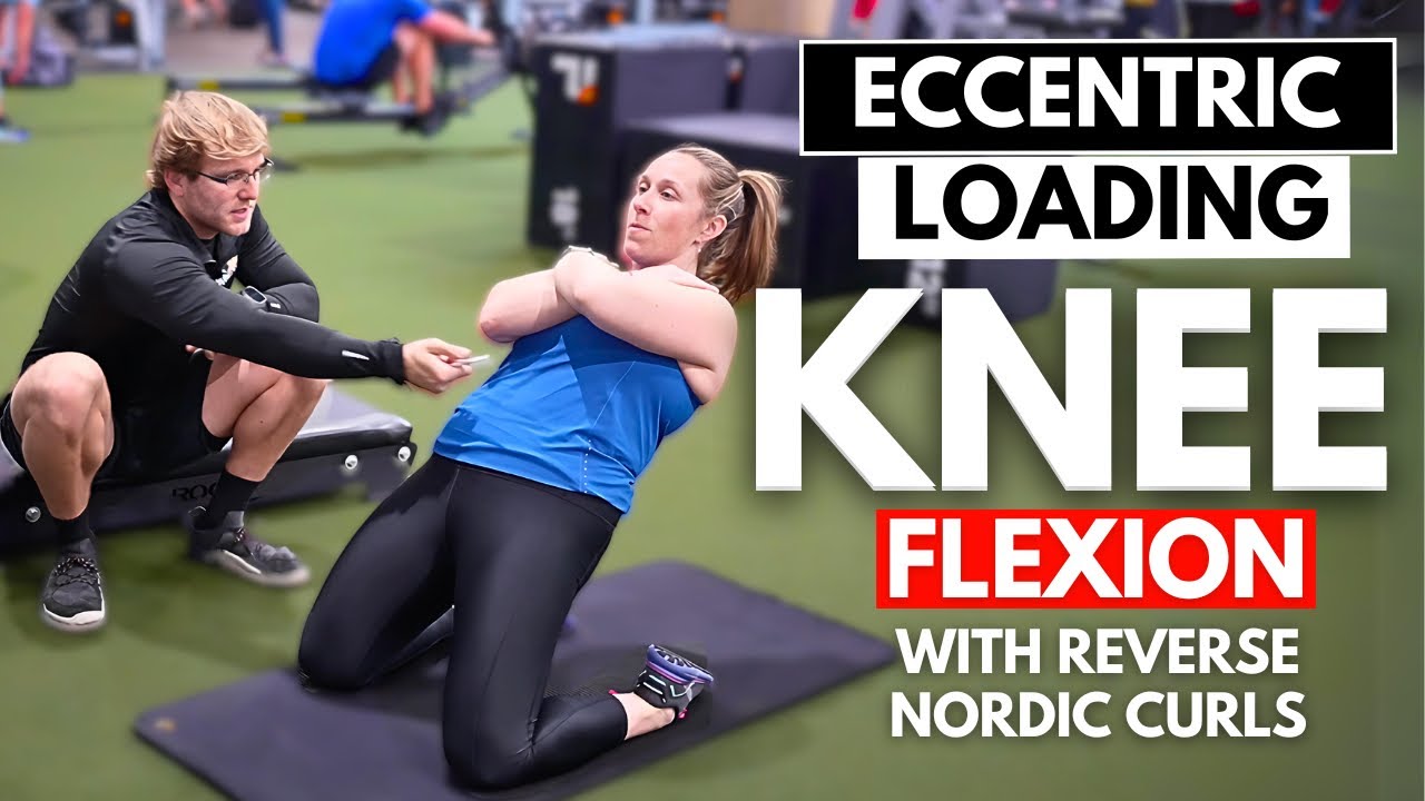 Eccentric Loading Knee Flexion: Reverse Nordic Curl - YouTube