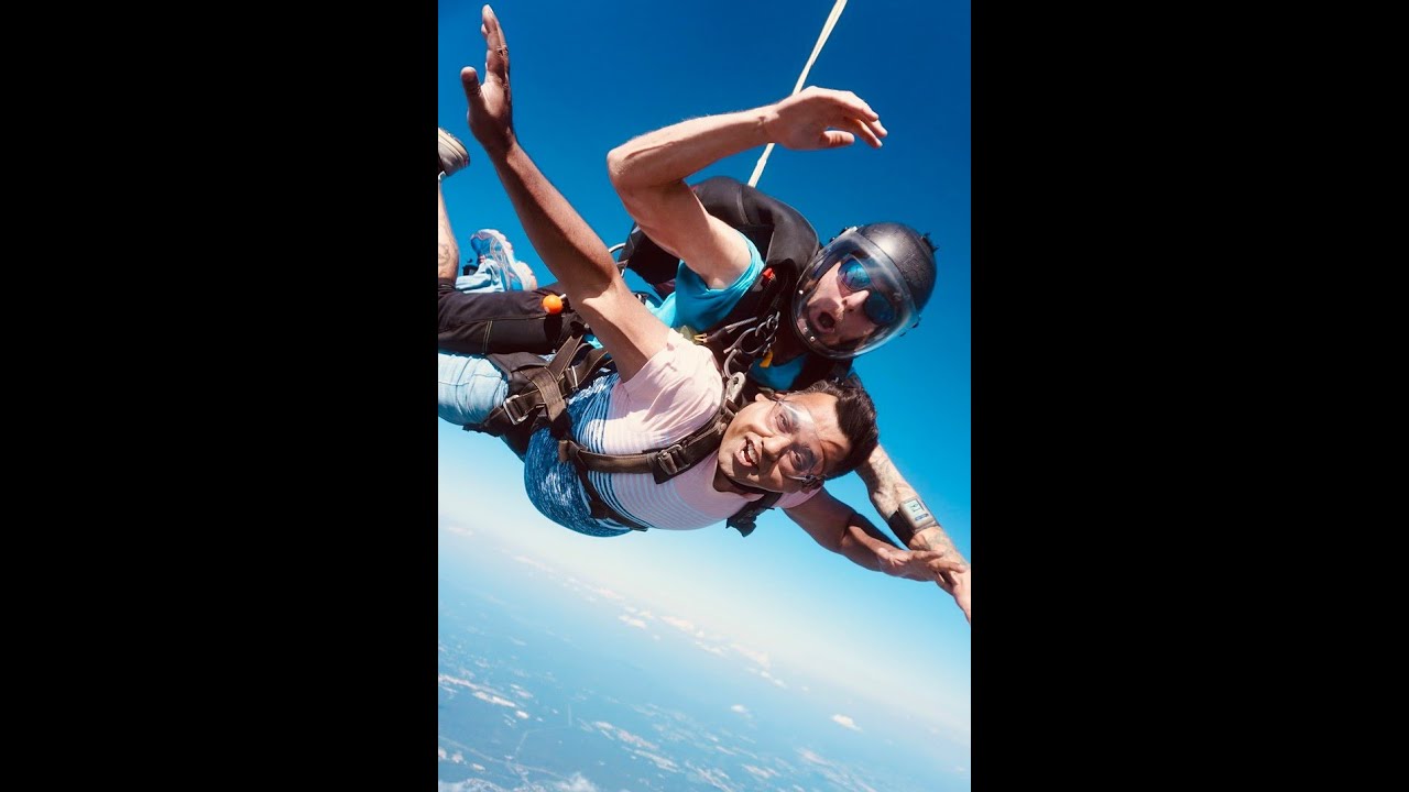 First Skydiving exploring | Tandem Skydiving| Skydive Cross Keys ...