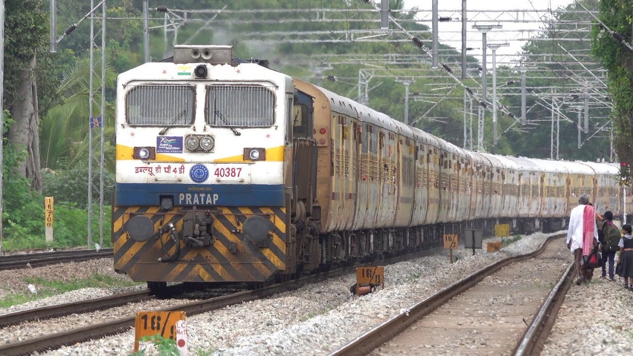 18 in 1 BACK TO BACK NON STOP Hi-SPEED DIESEL TRAINS OF INDIAN RAILWAYS ...