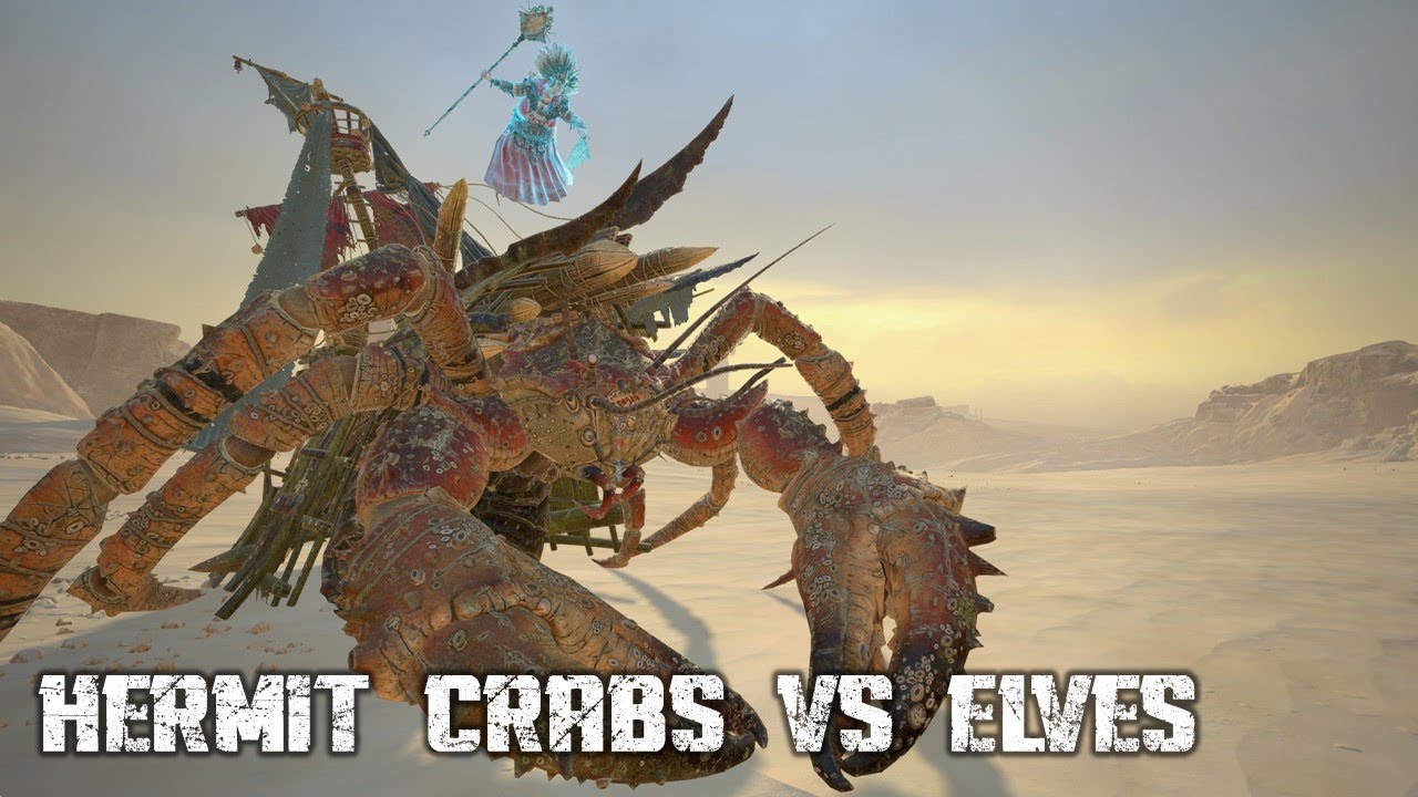 HERMIT CRABS VS ELVES - Total War Warhammer 2 - YouTube