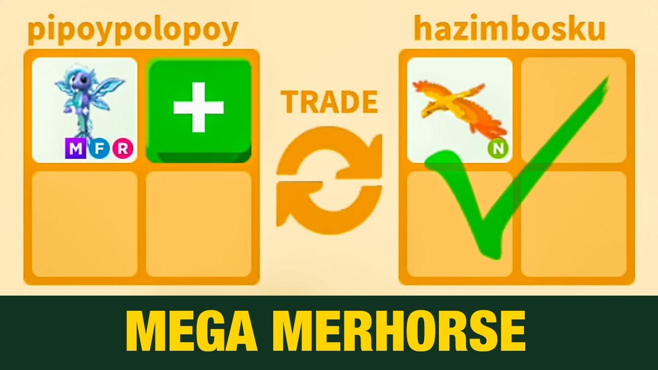 What People Trade For MEGA MERHORSE in Adopt Me Rich Servers - INSANE ...